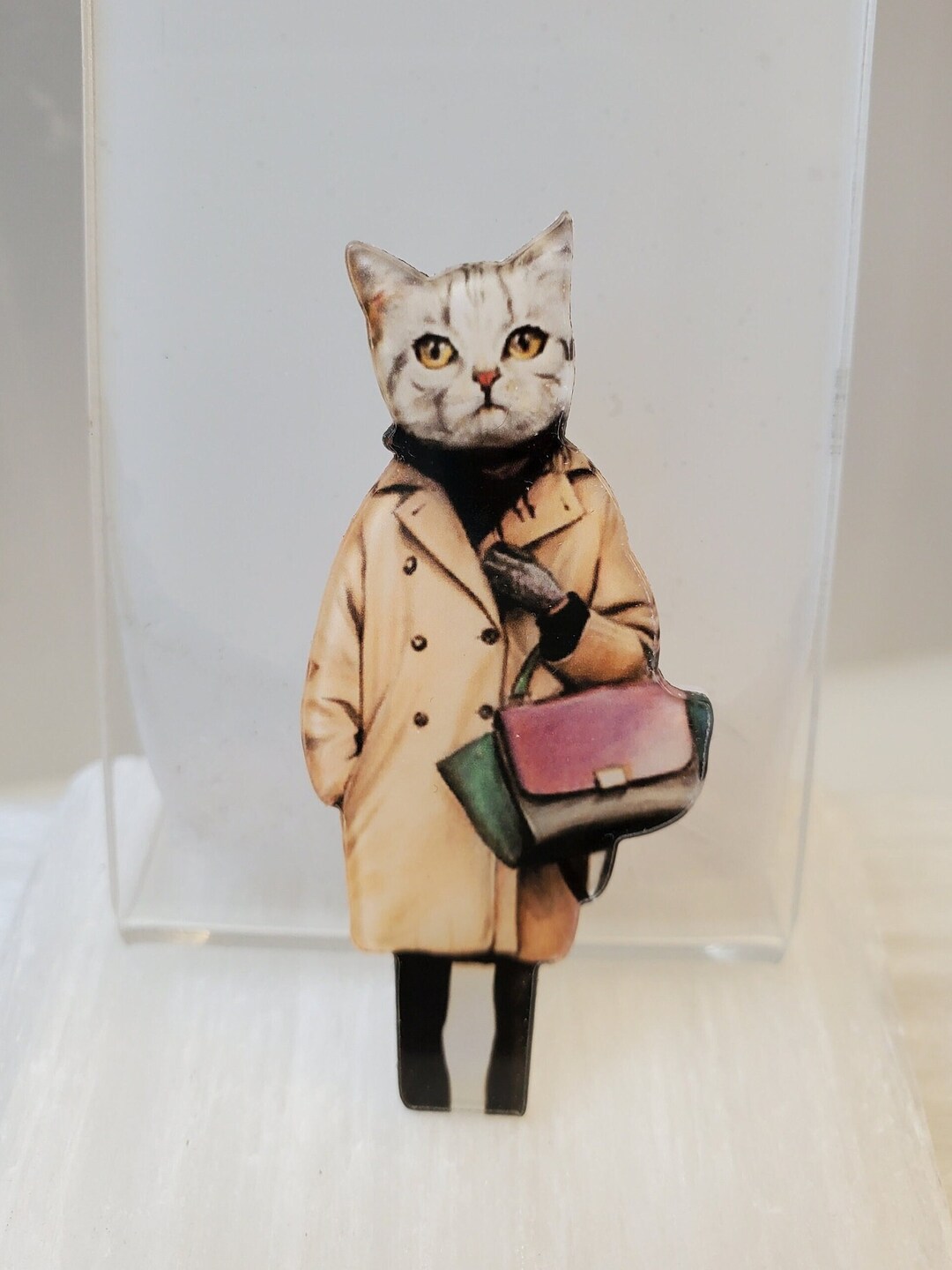 Dress up Fancy Cat Lady Pin Brooch Badge Jewelry Accessory - Etsy