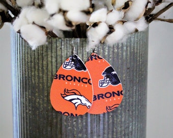 Broncos Earrings | Etsy
