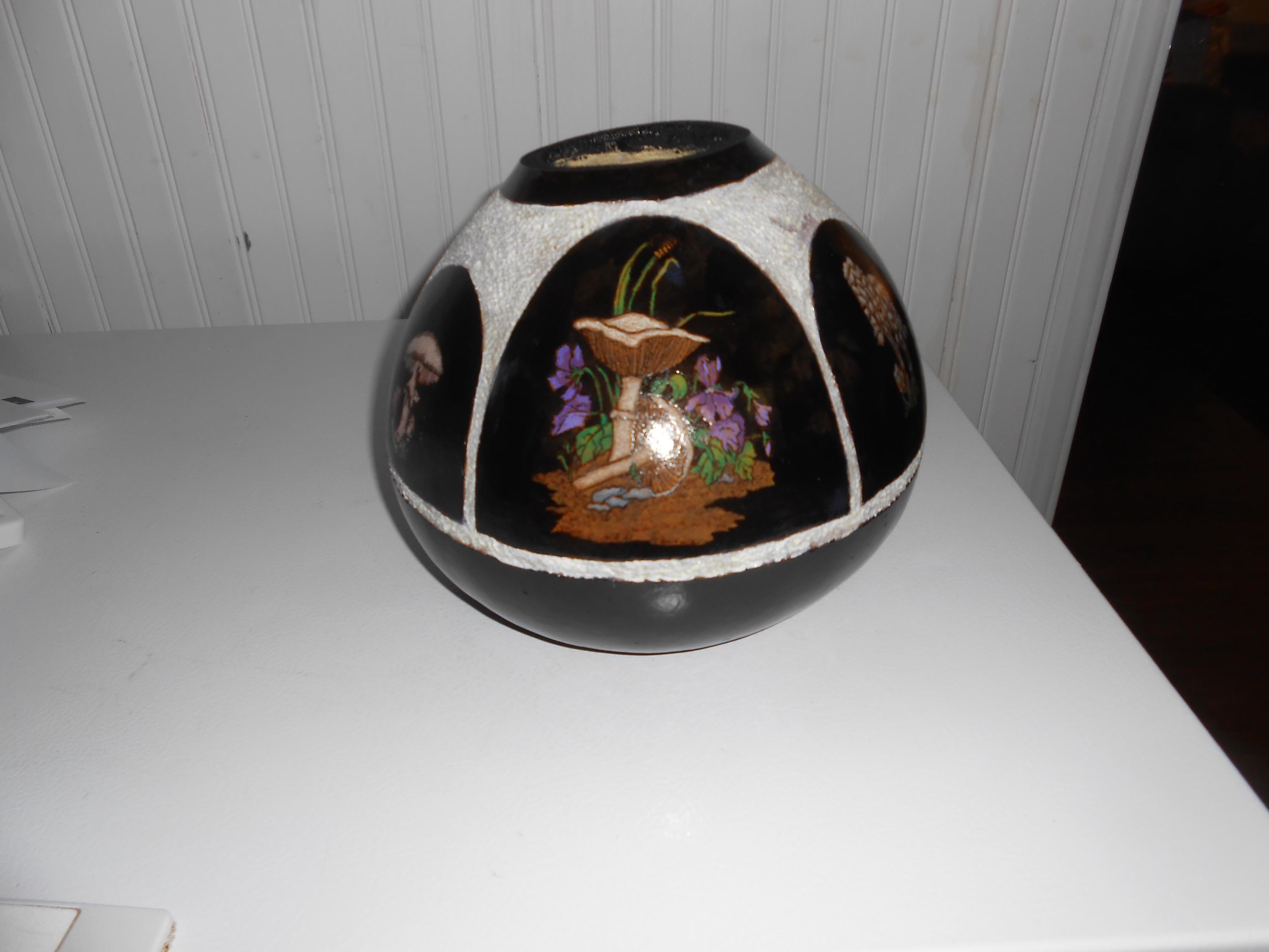 Multi Design Mushroom Art Gourd Colored Pencil Gourd Dye Transparent ...