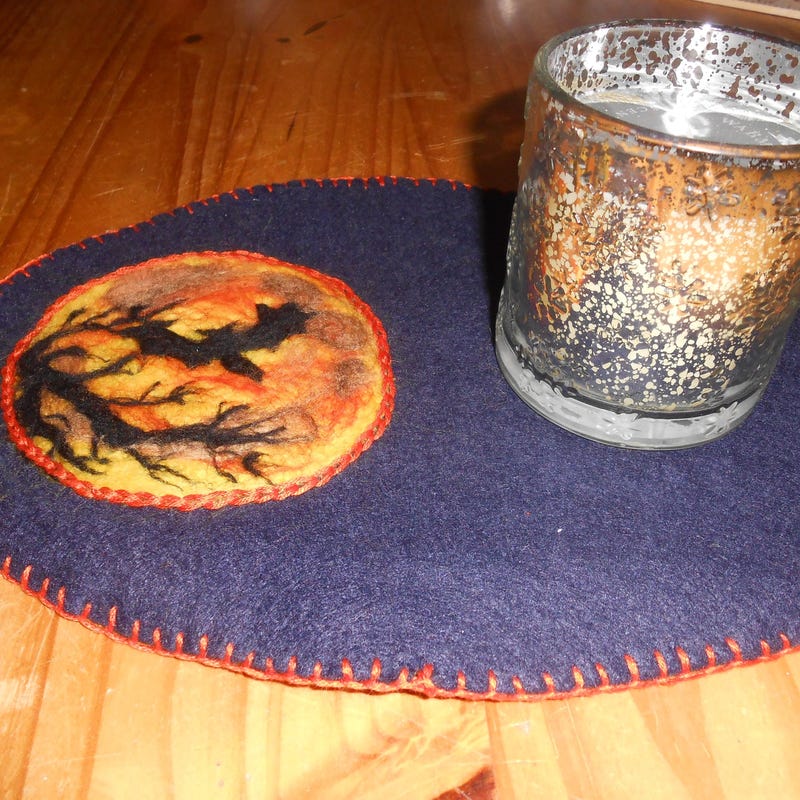 Wool Candle Mat - Etsy