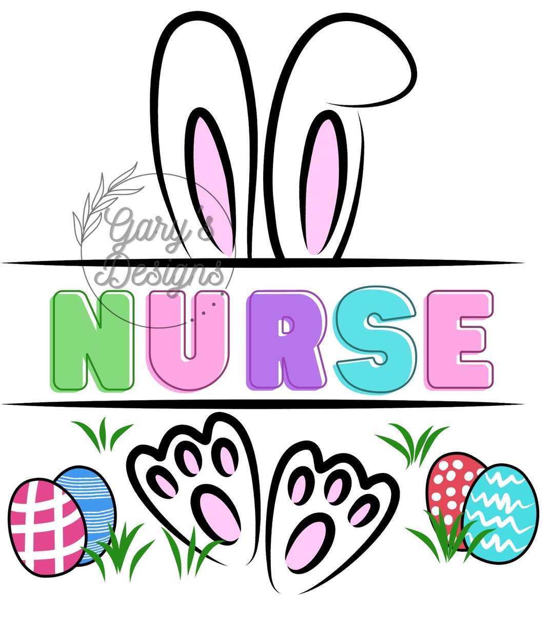 Easter Nurse Bunny Digital PNG Design - Etsy