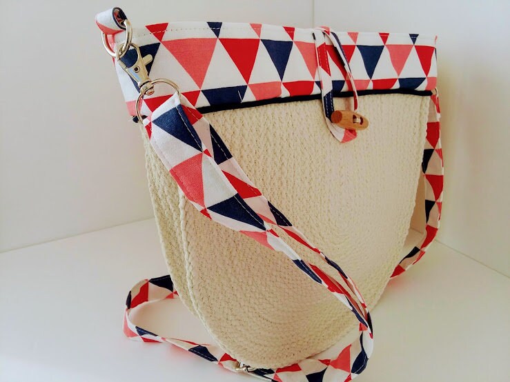 Adjustable Strap Crossbody Bag Button Closure - Etsy