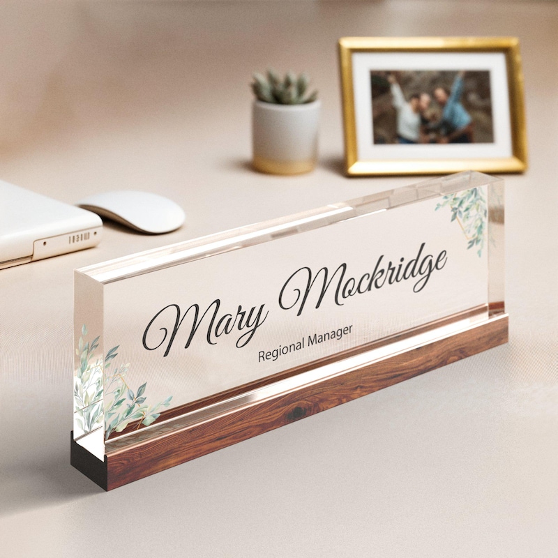 Placa de escritorio con nombre, placa de escritorio personalizada ...