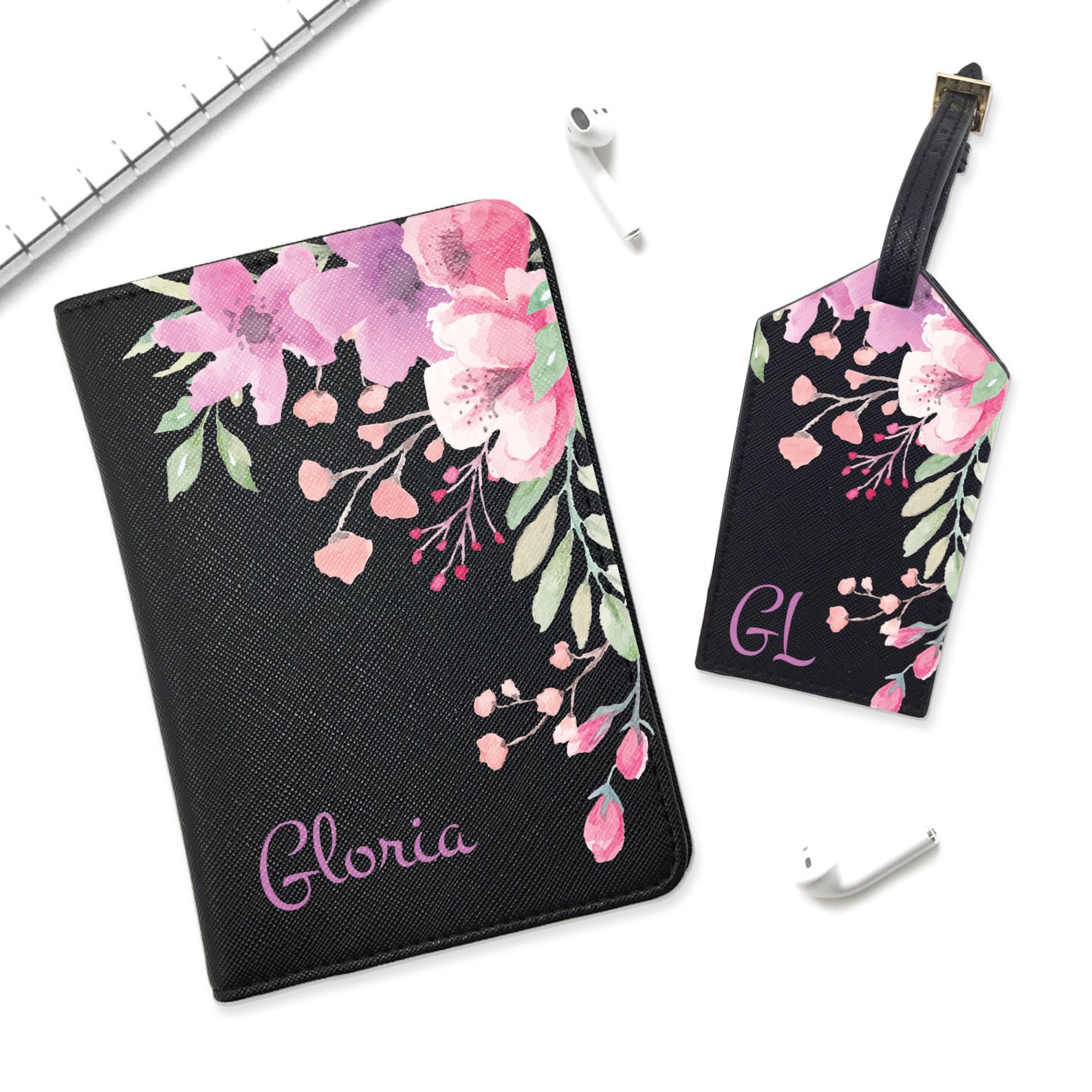 Floral Cute Passport Holder Personalized Passport Cover | Etsy