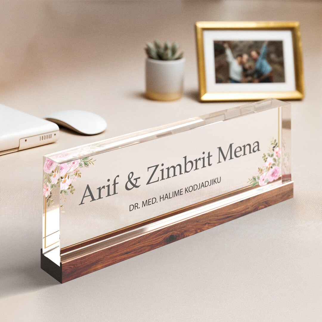 Desk Name Plate, Name Plate for Desk, Office Gifts Desk Nameplate, Work ...