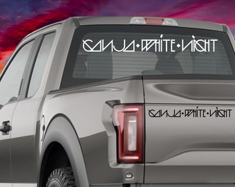 White vinyl decal | Etsy