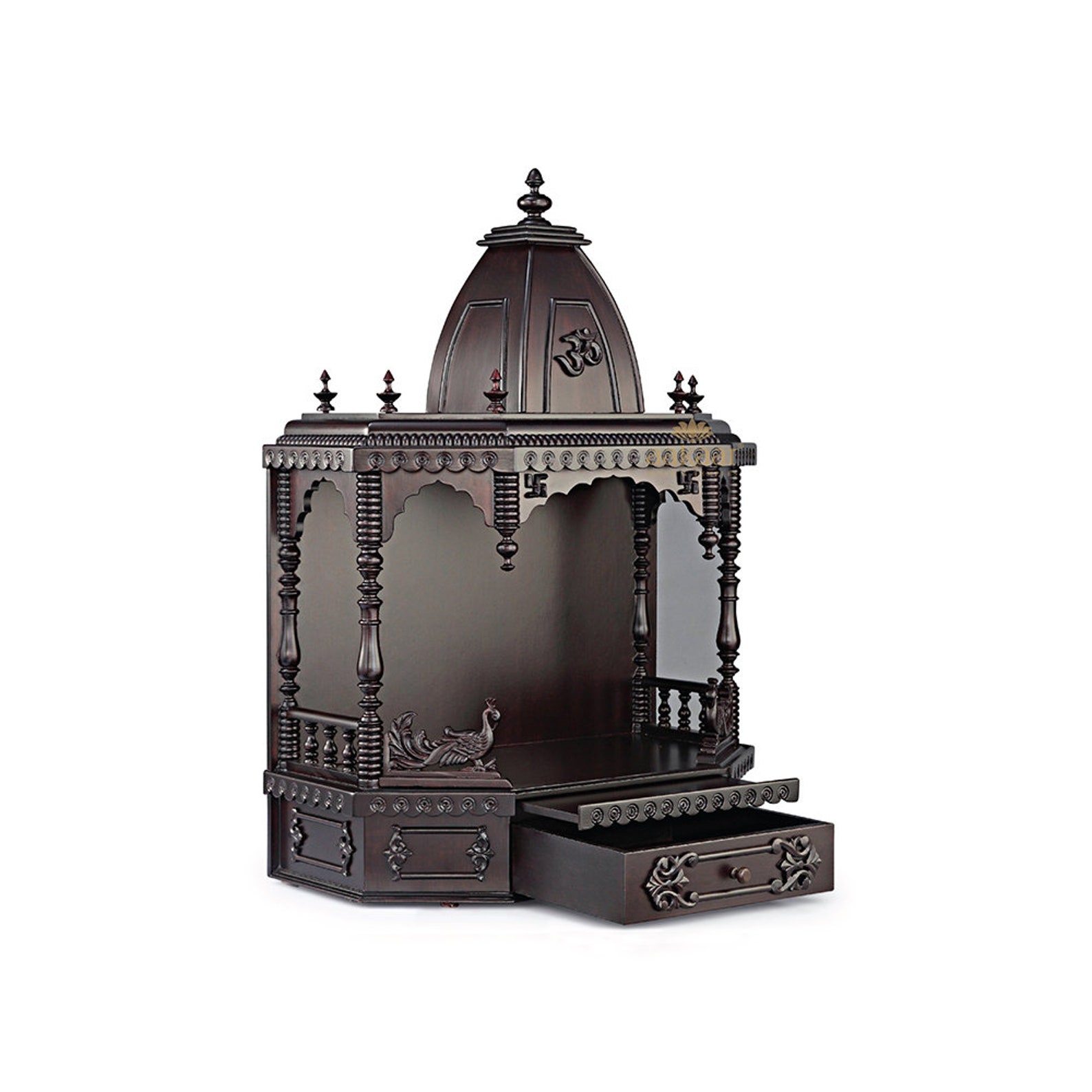 24 Inch KM HEX Small Pooja Mandir for Home & Wooden Temple - Etsy