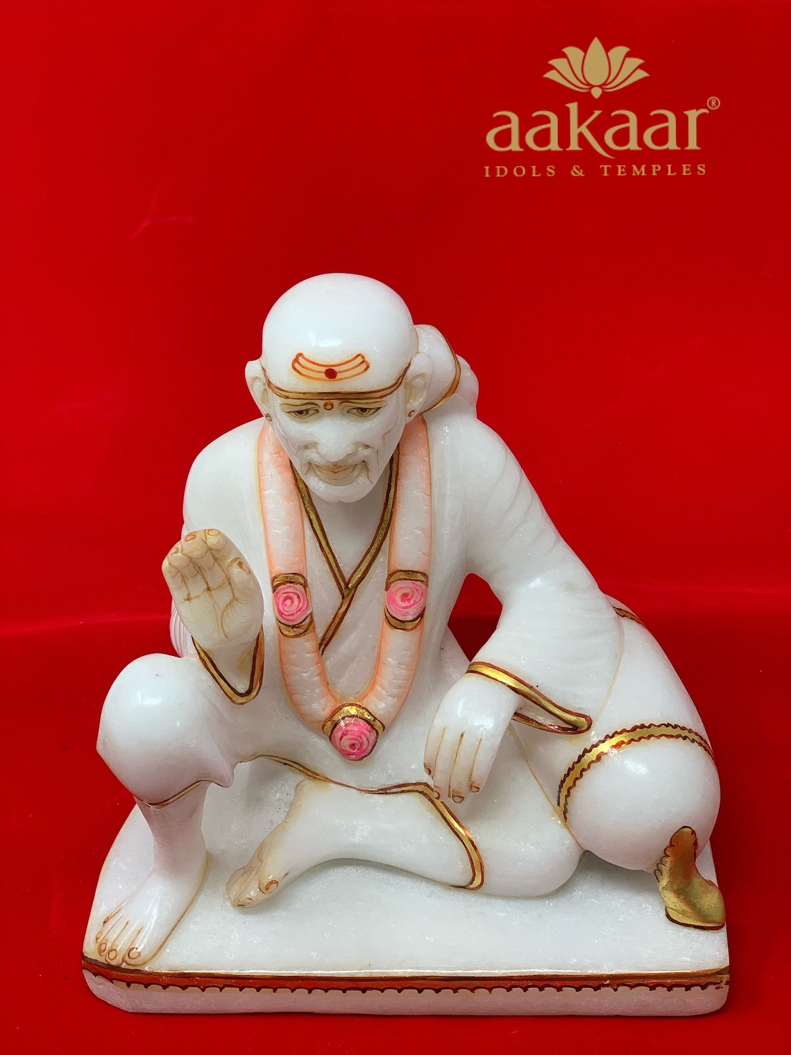 6 Shirdi Sai Baba Marble Murti Idol in Dwarka Mai Pose - Etsy