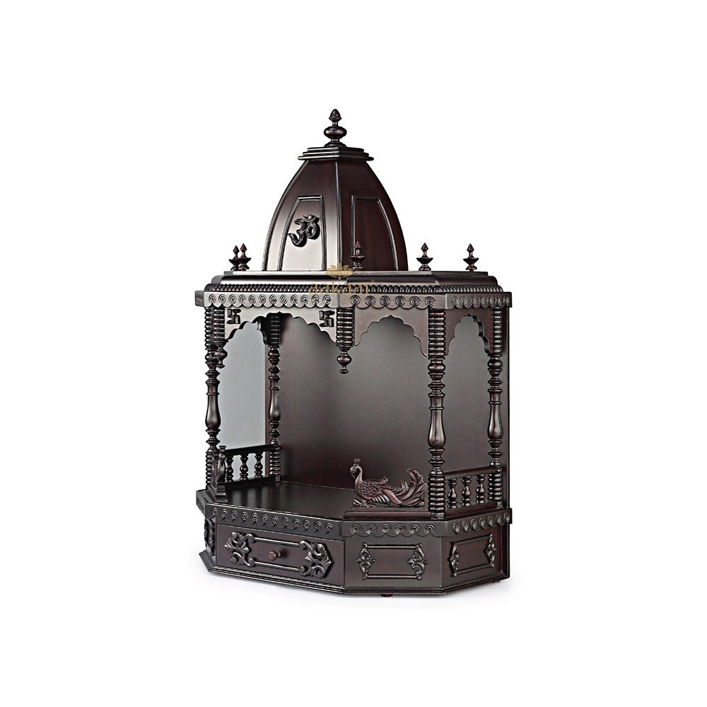 24 Inch KM HEX - Small Pooja Mandir for Home & Wooden Temple - Etsy