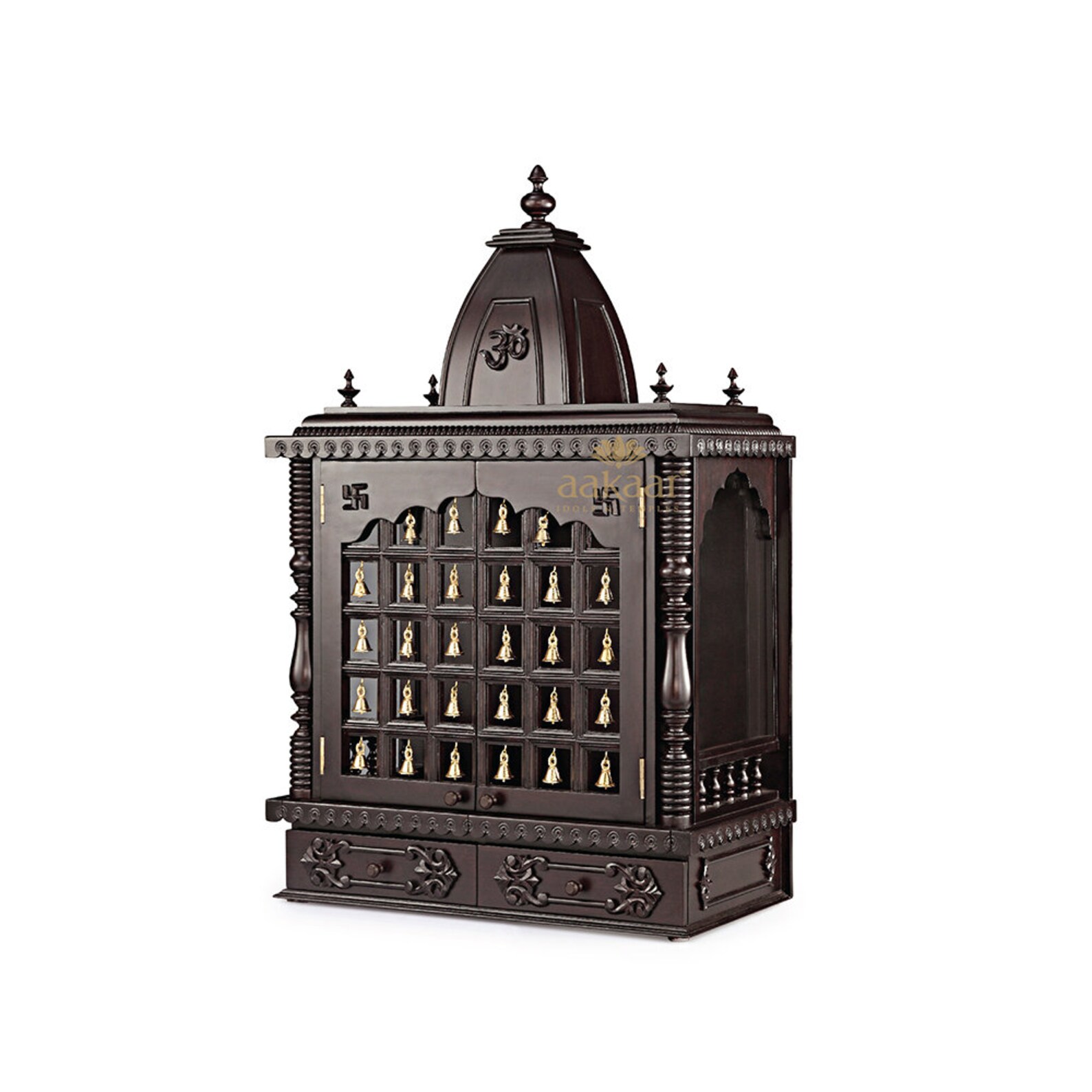 24" KMD - Small Pooja Mandir for Home & Wooden Temple With Doors - Etsy