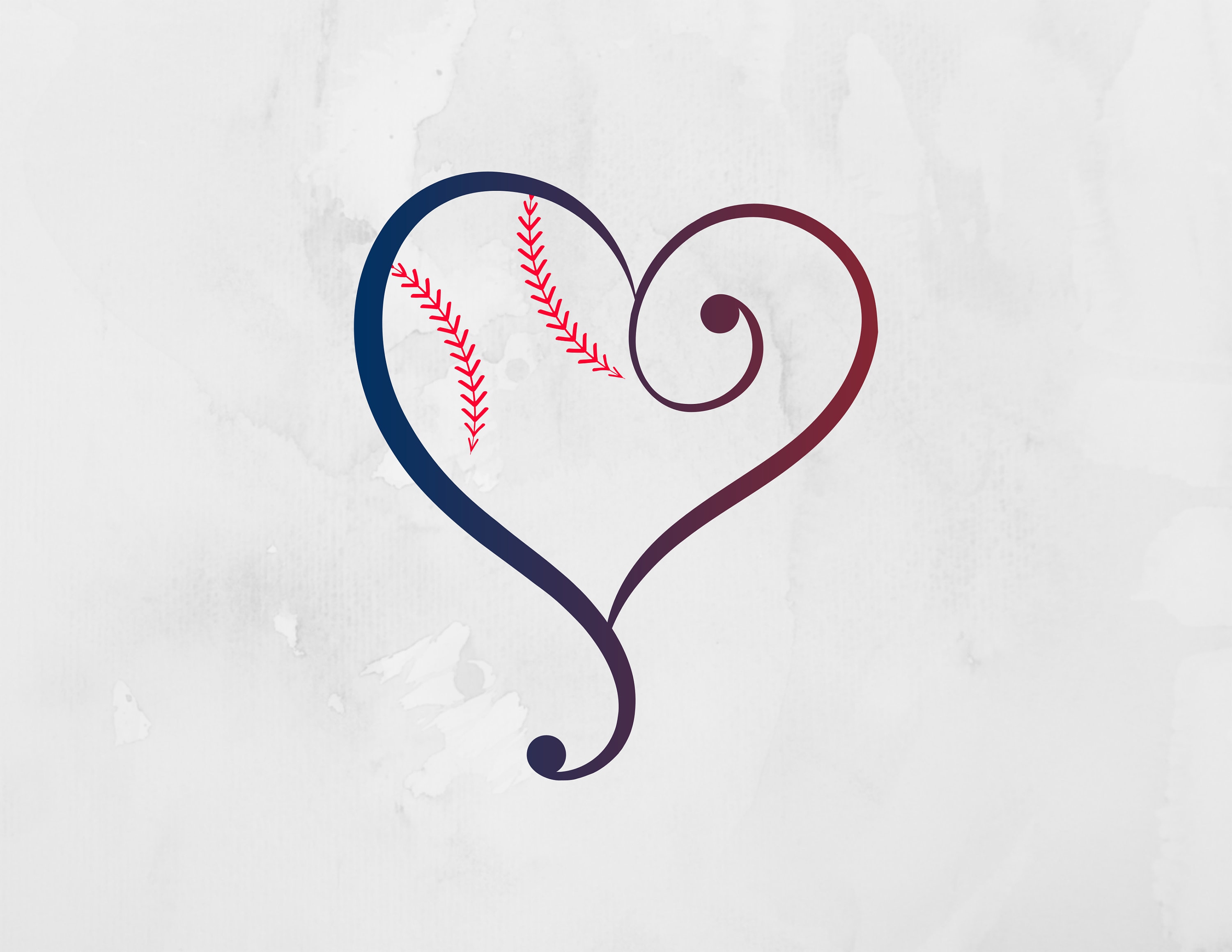 Baseball Heart SVG, Baseball SVG, Digital File, Cut File, Sports ...