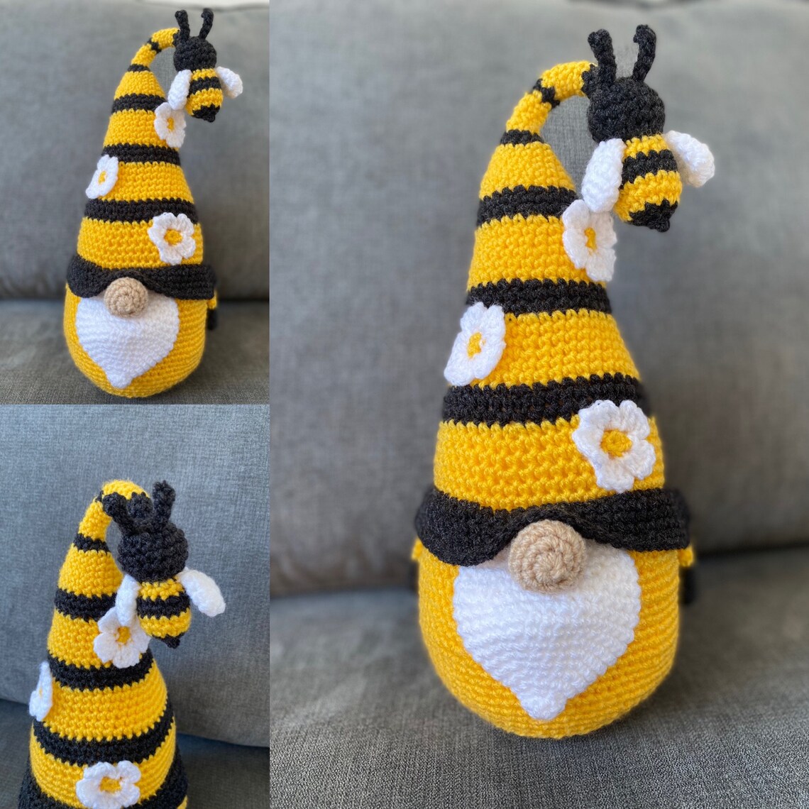 Bee Gonk, Crochet Bee Gonk, Crochet Gonk - Etsy