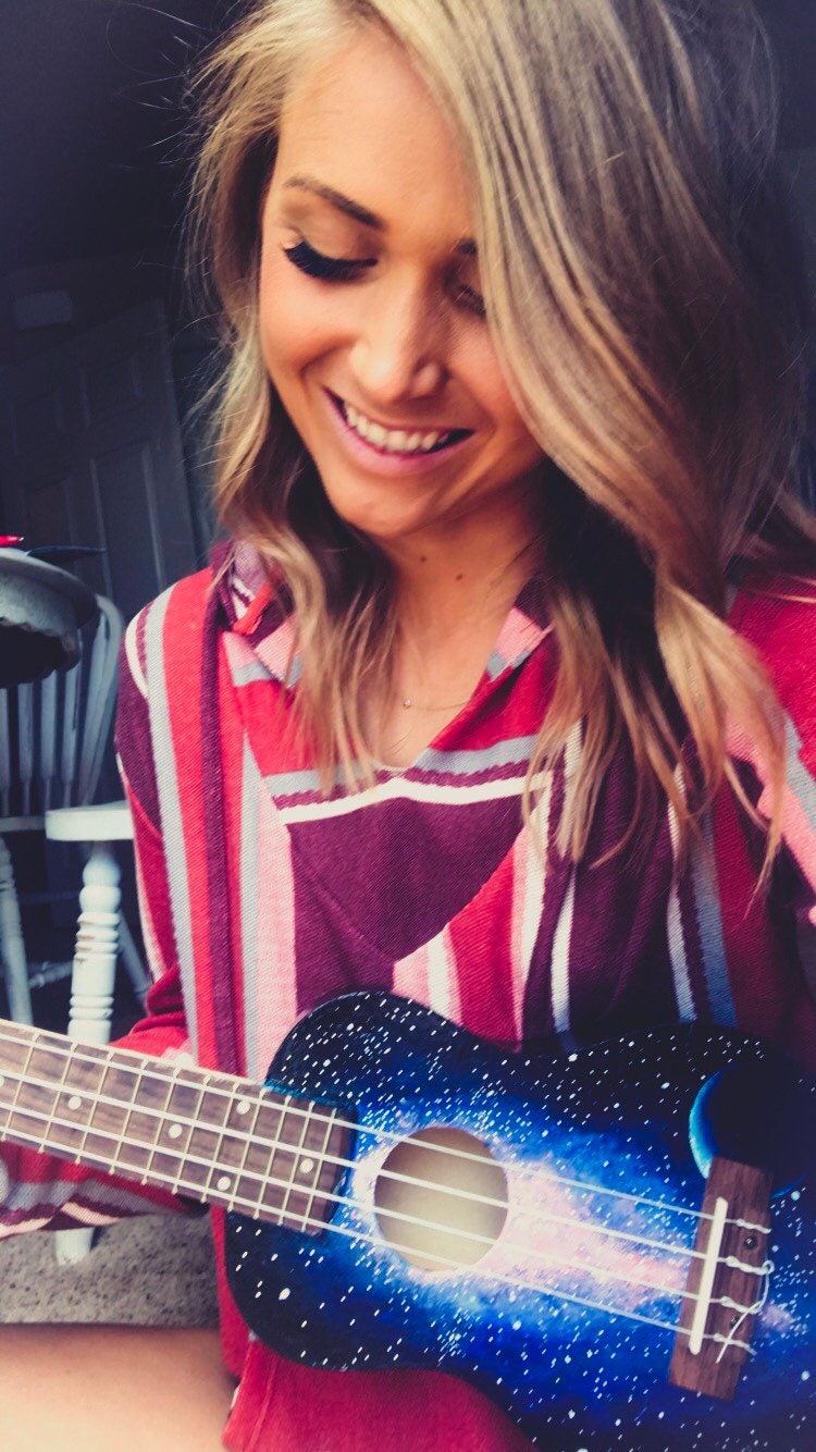 Hand Painted Ukulele Outer Space - Etsy