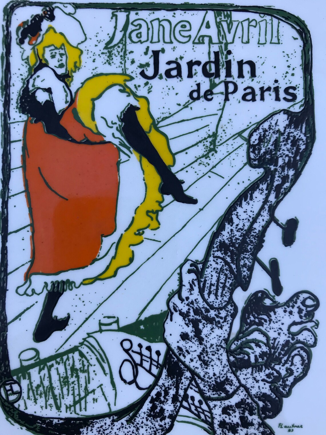 Fabulous Jane Avril Jardin De Paris Toulouse Lautrec Tile - Etsy