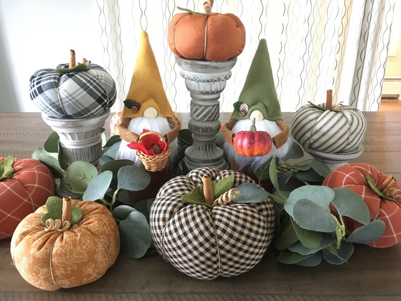 Handmade Autumn Gnome Pair, Fall Decor, Fall Gnomes for Thanksgiving ...