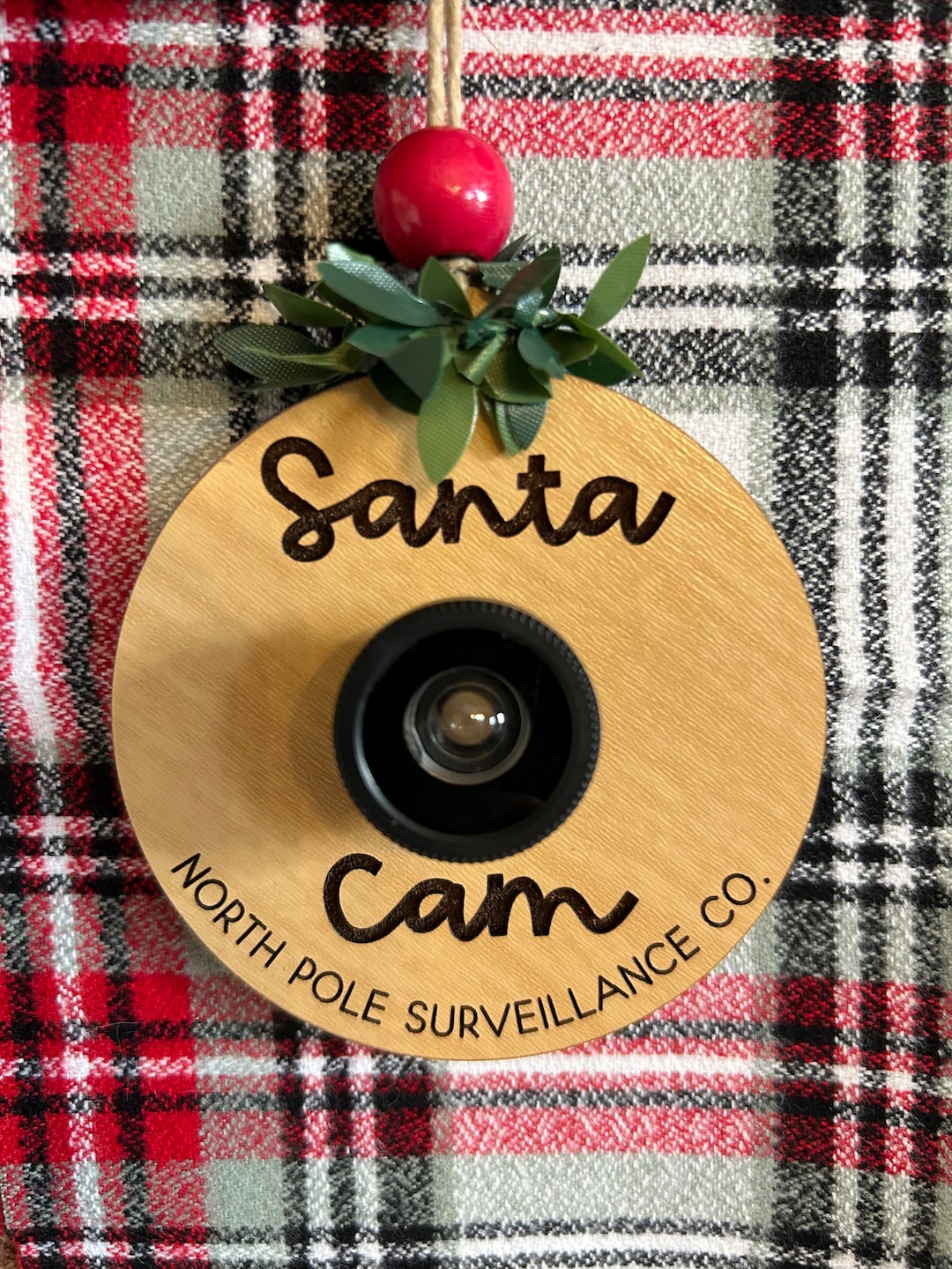 Handmade Santa Cam Ornament, Santa Camera Ornament, Christmas Camera ...