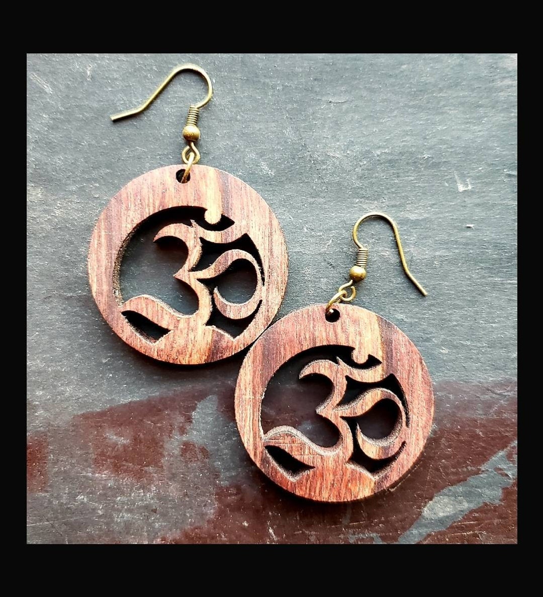 Om Earrings - Etsy