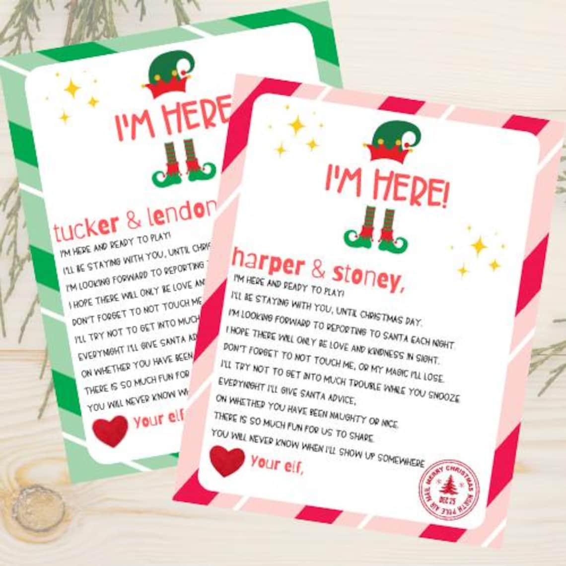 Elf on the Shelf Editable Return Letter, Elf on the Shelf Arrival ...