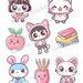 Kawaii Chibi Printable Sticker Set 32-pack - Etsy
