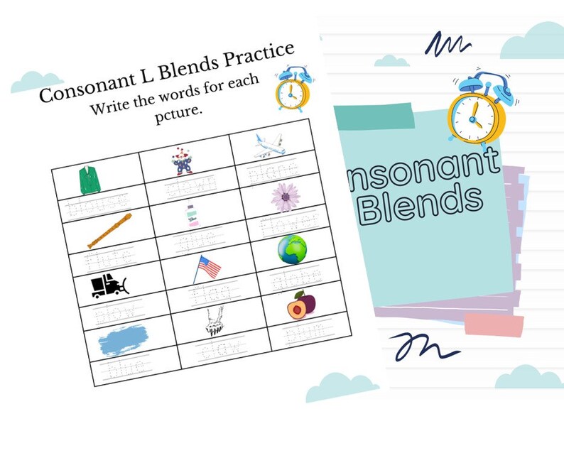 Consonant L Blends - Etsy