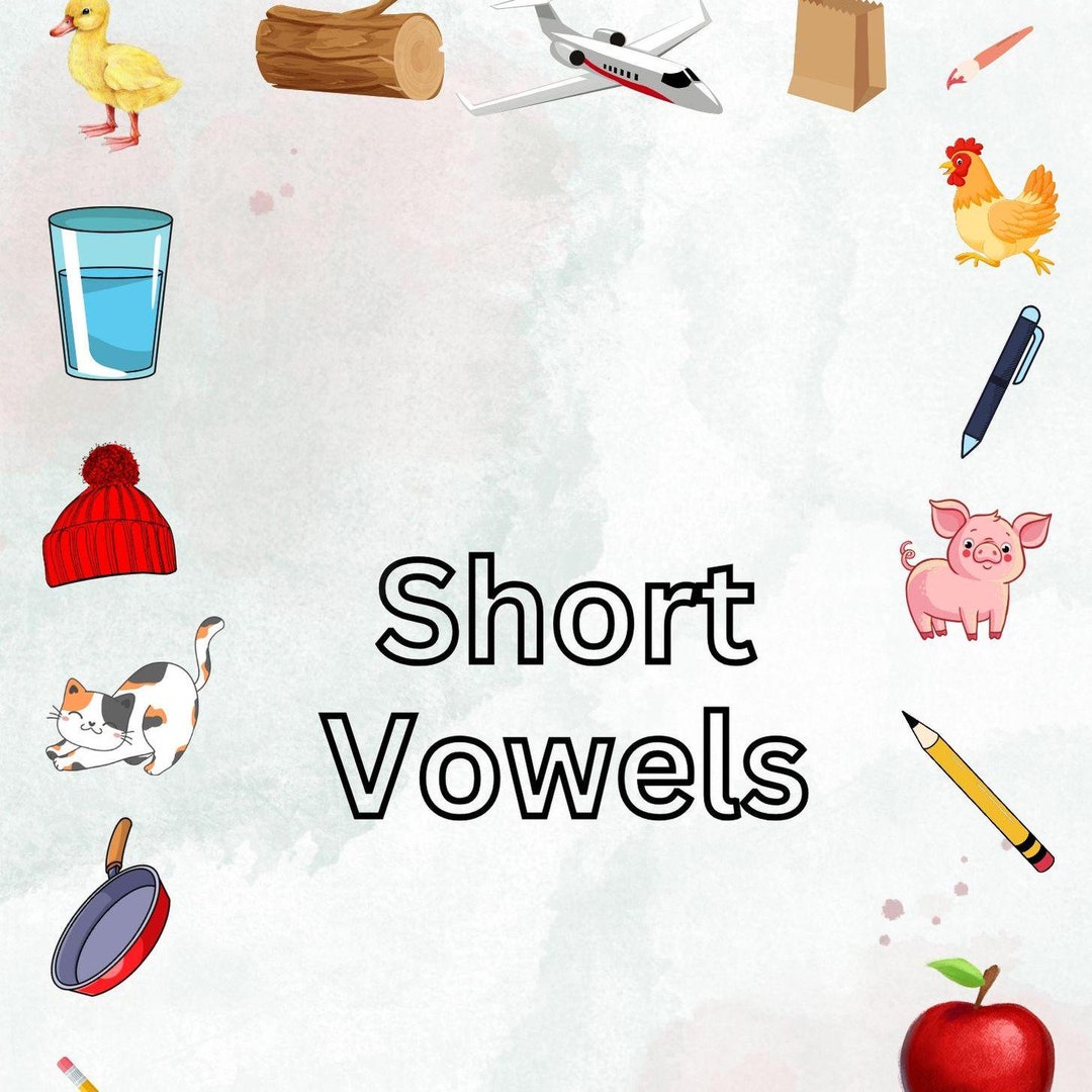 Worksheets for Kids Short Vowel Practice Book With Story and Activity ...