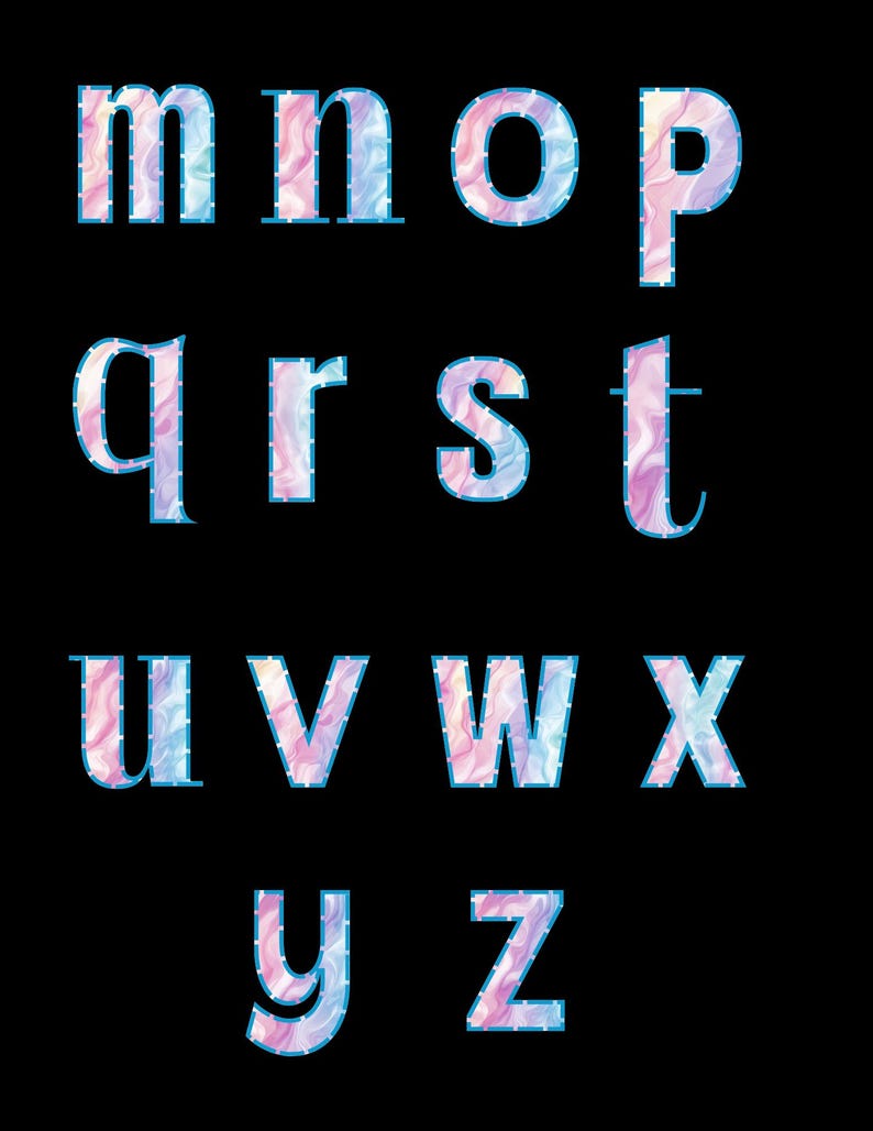 Bulletin Board Printable Classroom Pastel Borders, Pennants, Alphabet ...