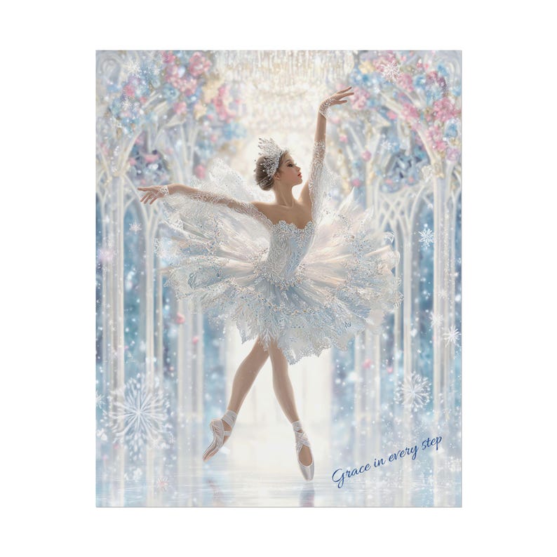 Snow Ballet Dancer Rolled Posters | Ballerina, Ice Palace, Grace in ...