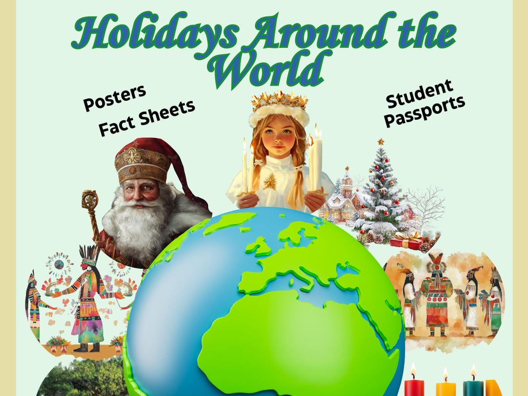 Holidays Around the World Kit Winter Holidays Set - Etsy