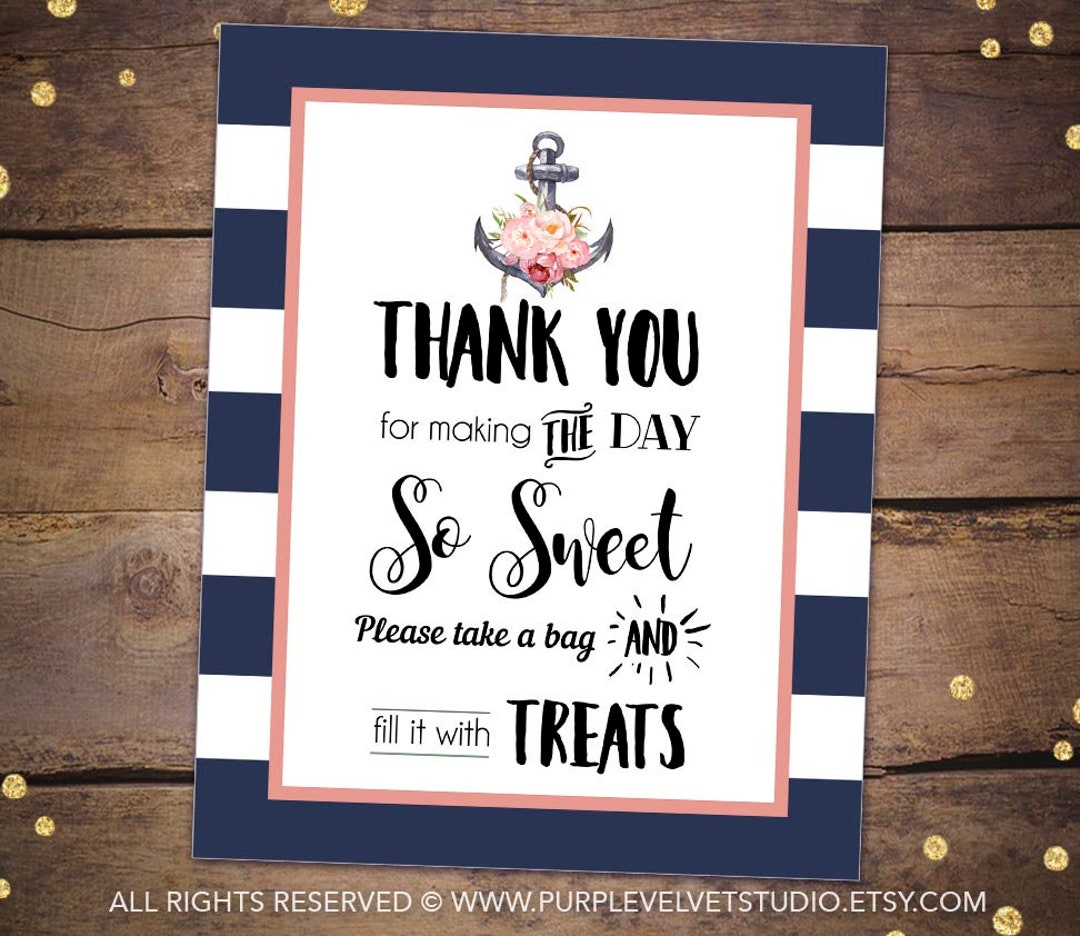Printable Candy Buffet Sign Candy Bar Table Sign Treats Sign - Etsy