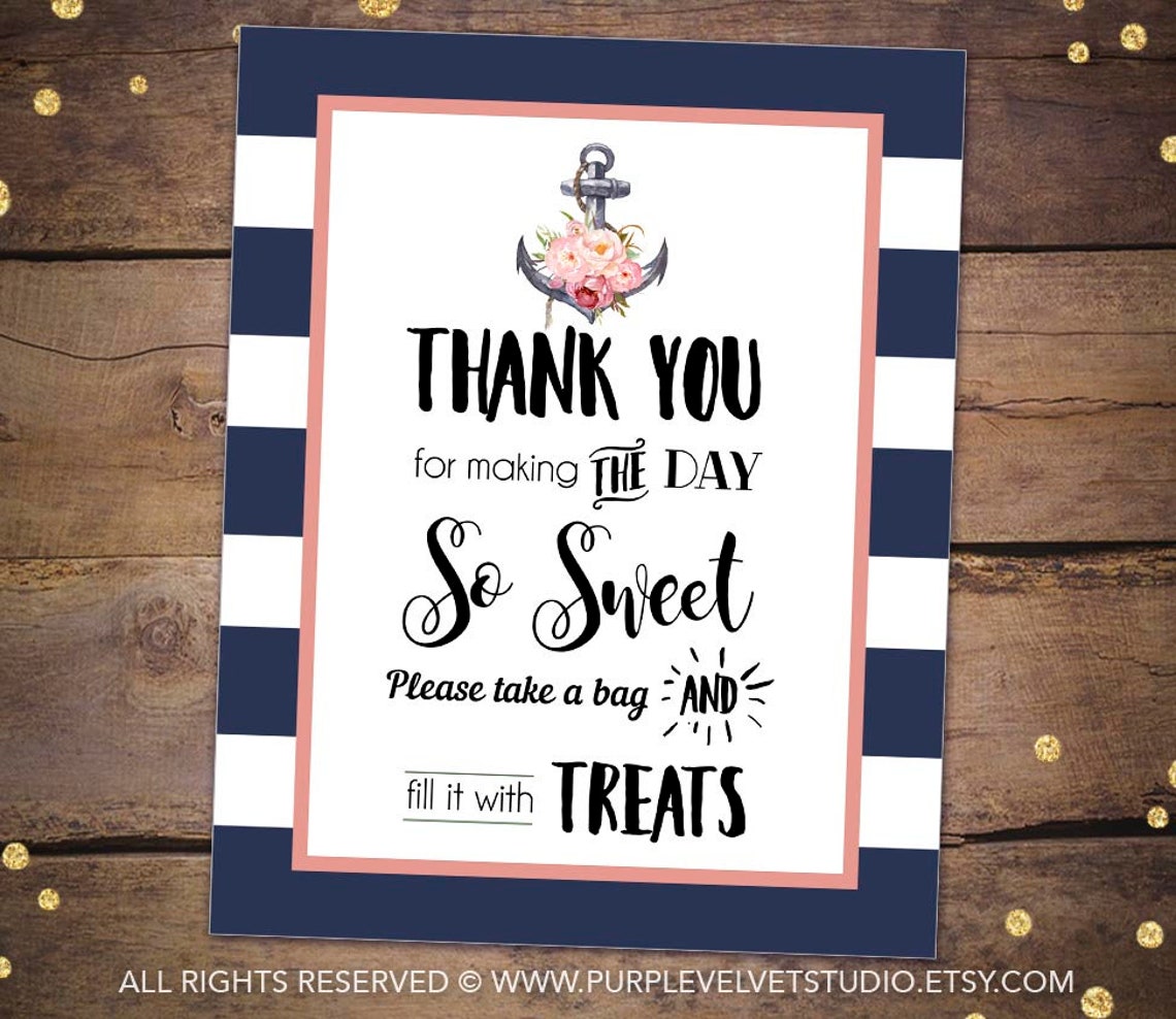 Printable Candy Buffet Sign Candy Bar Table Sign Treats Sign | Etsy