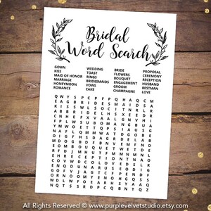 Printable Bridal Shower Games Printable Rustic Bridal Shower Games ...