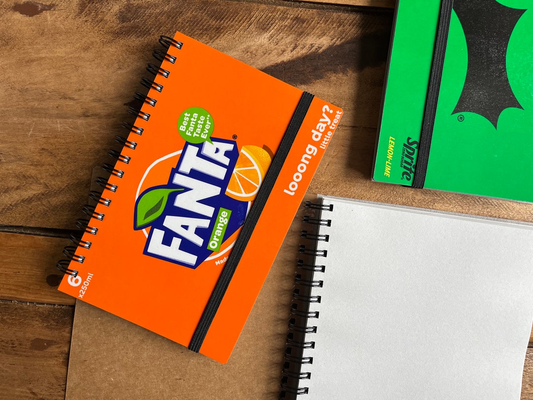 Upcycled/recycled Coca Cola Box Notebook - Sprite & Fanta - Etsy