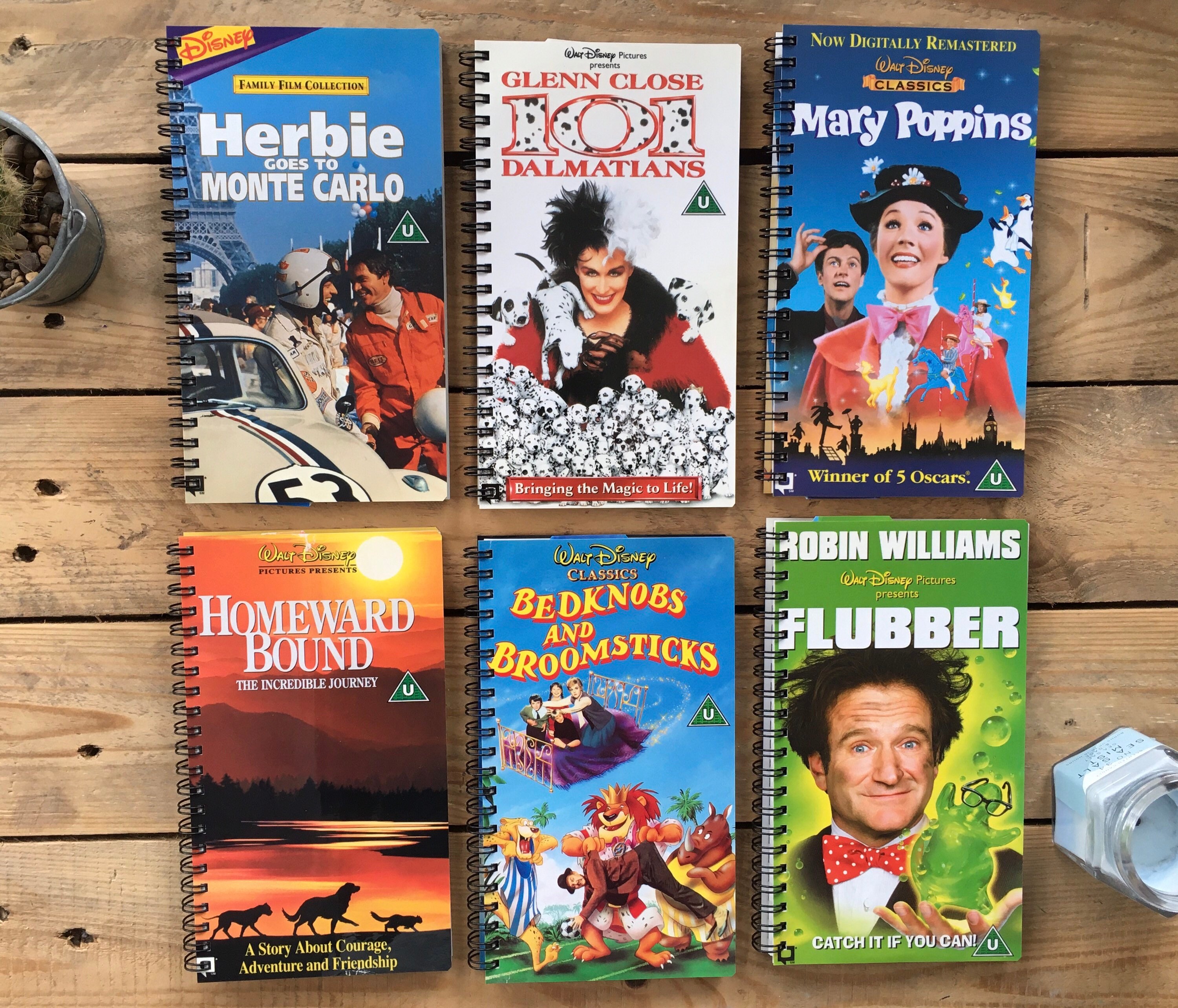 Recycled Disney VHS Notebook Live Action | Etsy