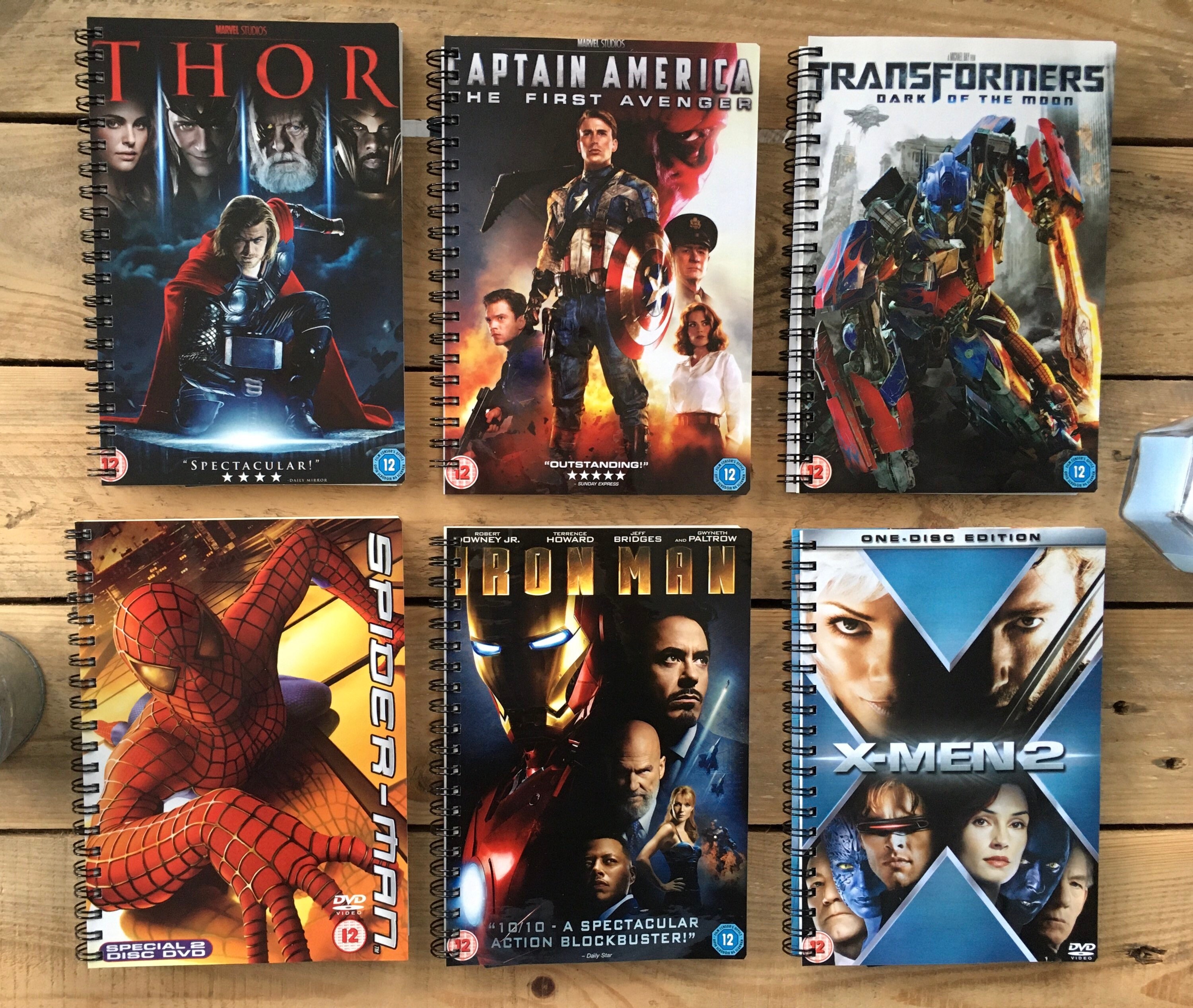 Recycled/upcycled DVD Cover Notebook Batman Star Wars - Etsy