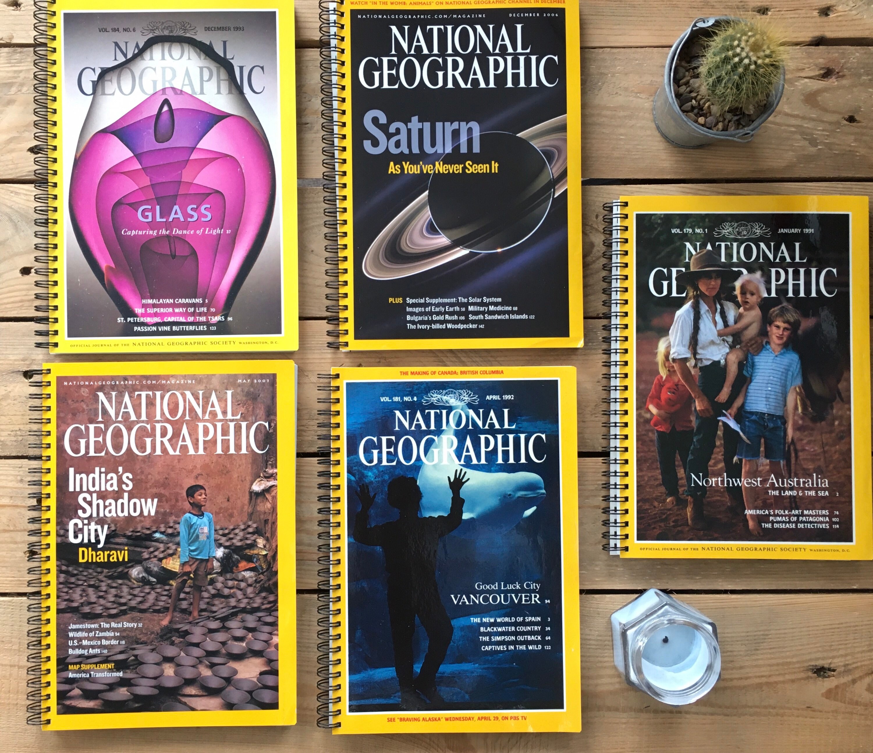 Recycled/upcycled National Geographic Spiral-bound Notebook - Etsy UK