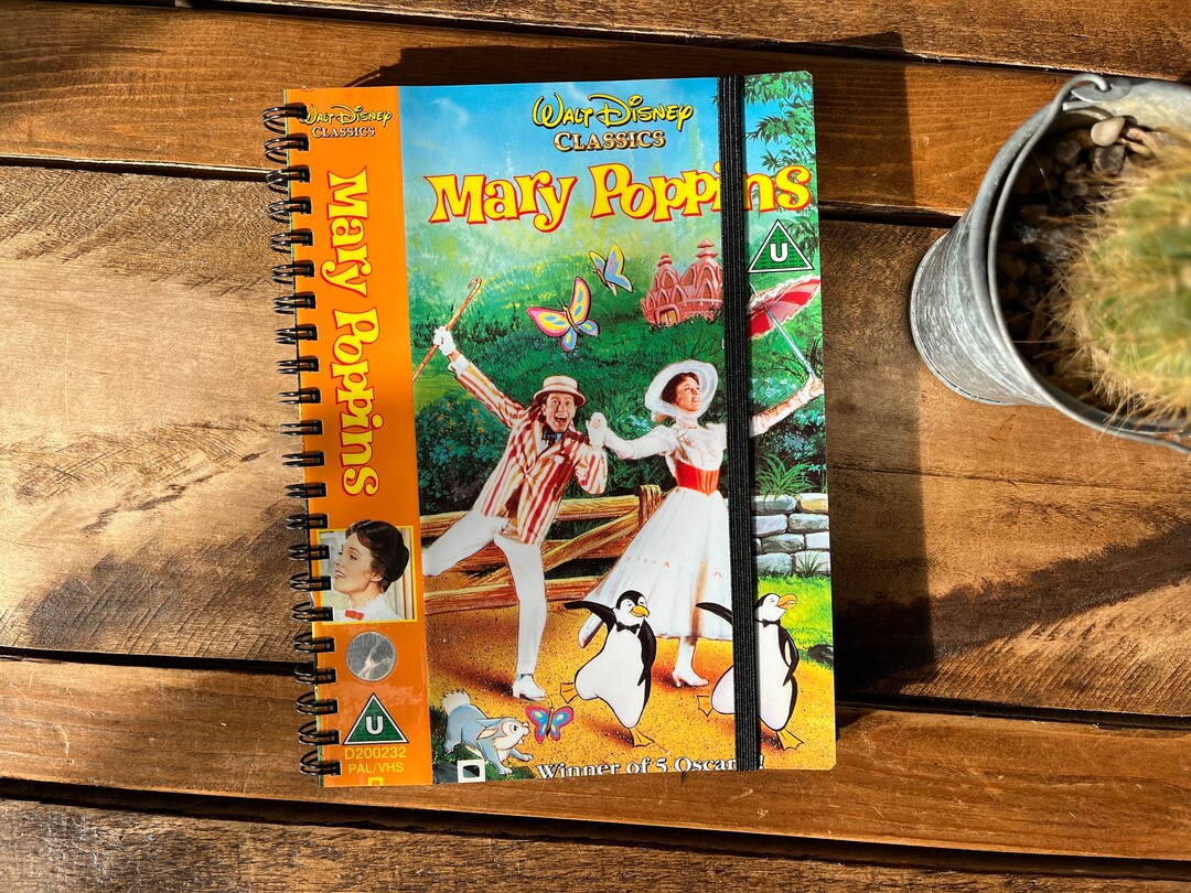 Recycled/upcycled Retro Disney VHS Cover Notebook Disneys - Etsy