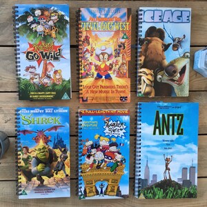 Recycled/upcycled VHS Cover Notebook - Family Favourites - Shrek ...
