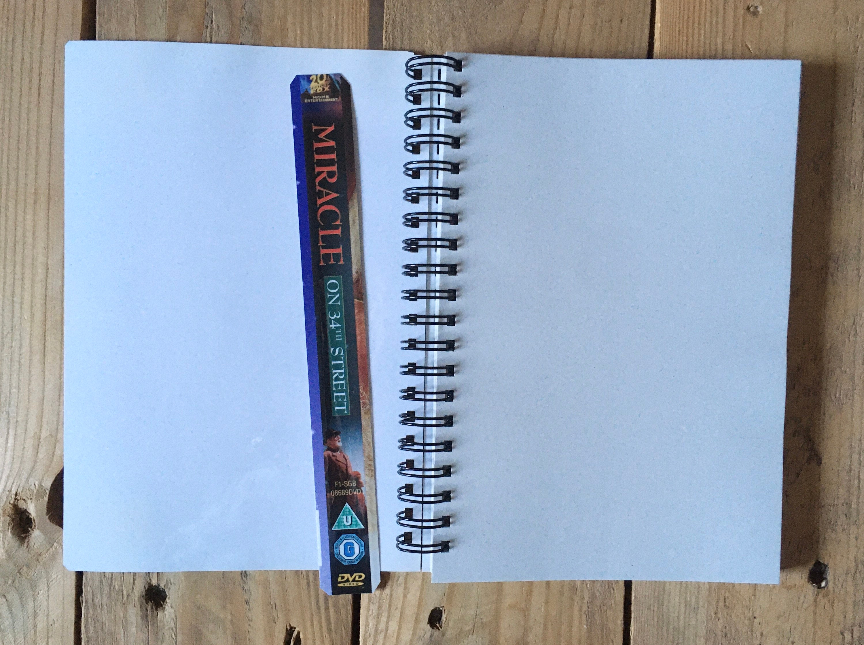 Recycled/upcycled Christmas DVD Notebook Santa Claus the - Etsy