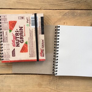 Recycled/upcycled Chocolate Bar Wrapper Notebook- Mars, Cadbury, Reece ...