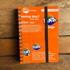 Upcycled/recycled Coca Cola Small Box Notebook - Sprite & Fanta - Etsy