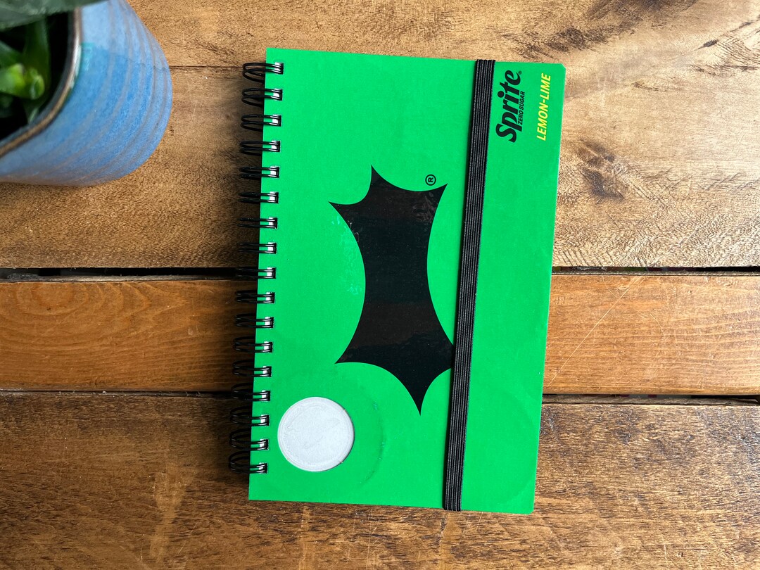 Upcycled/recycled Coca Cola Box Notebook - Sprite - Etsy