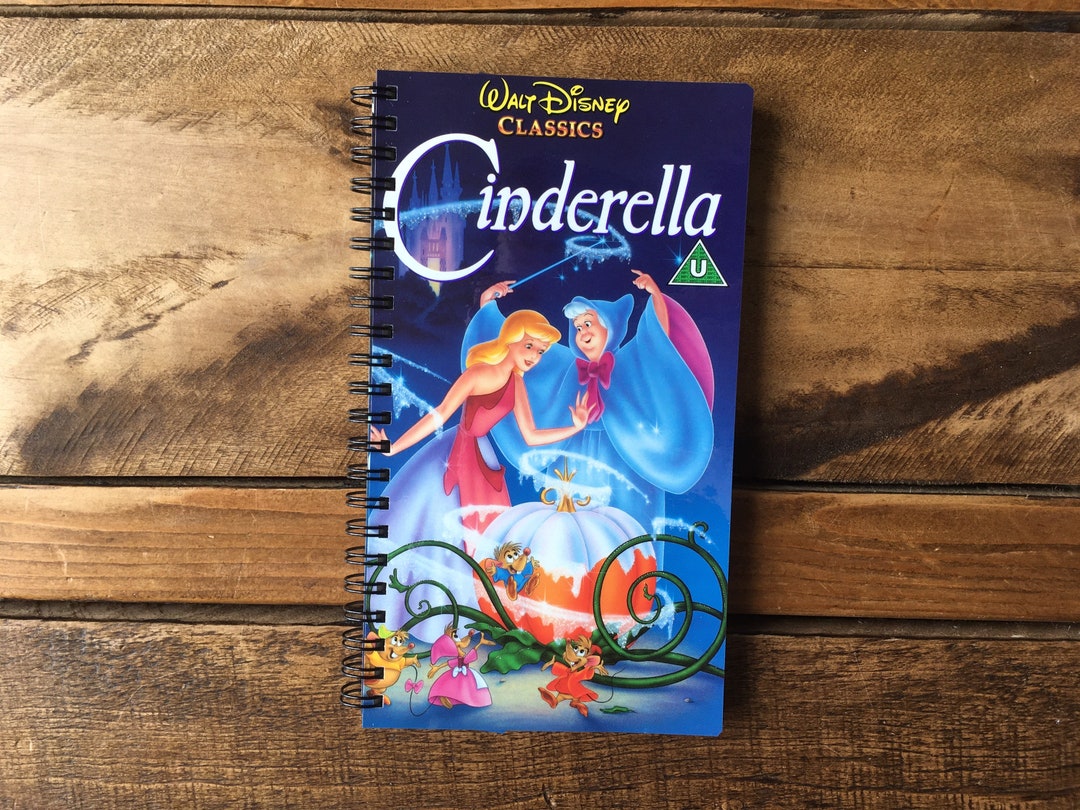 Recycled/upcycled Disney VHS Notebook - Cinderella - Etsy