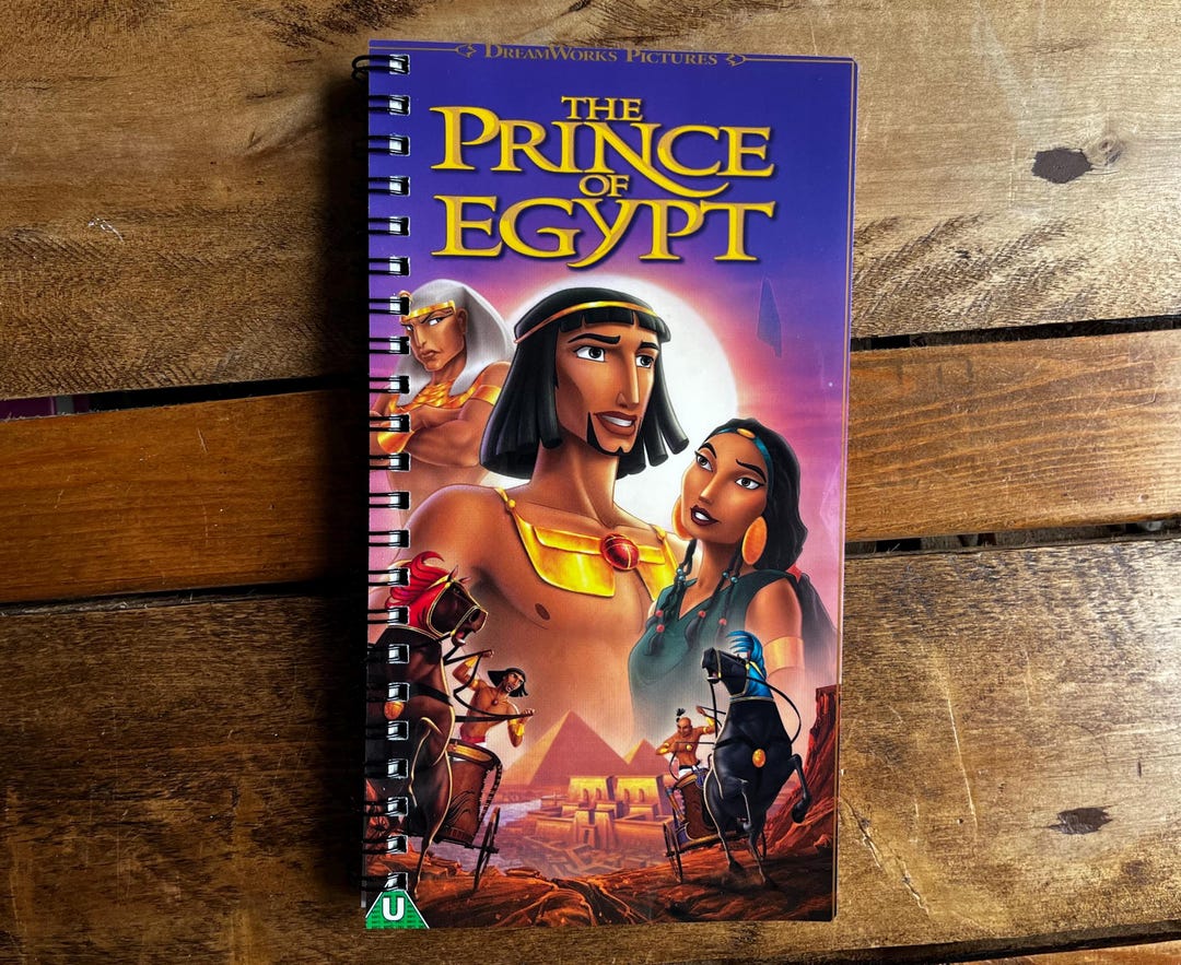 Recycled/upcycled VHS Cover Notebook - Prince of Egypt - Etsy