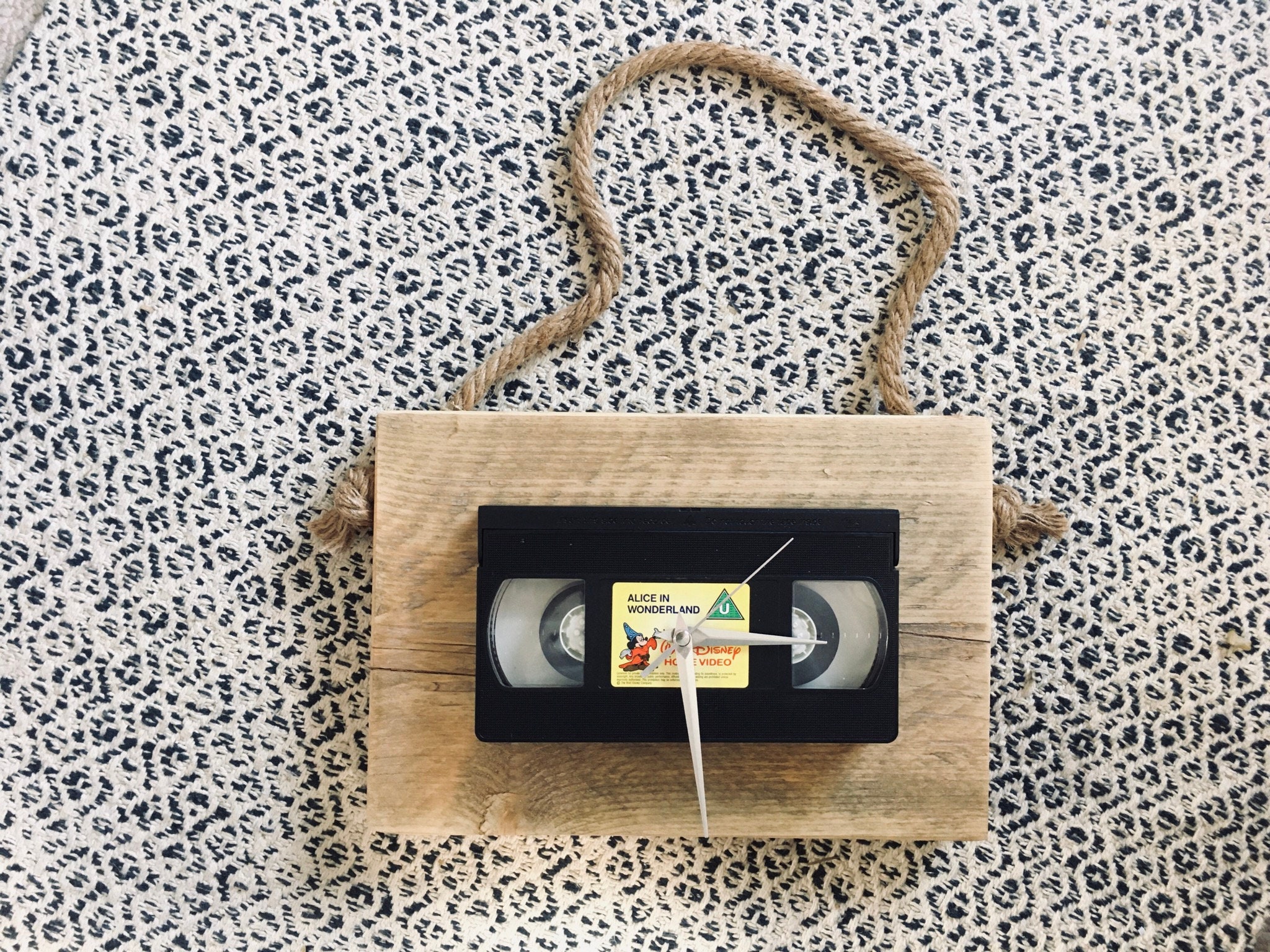 Recycled/upcycled Retro Disney VHS Wall Clock - Etsy UK