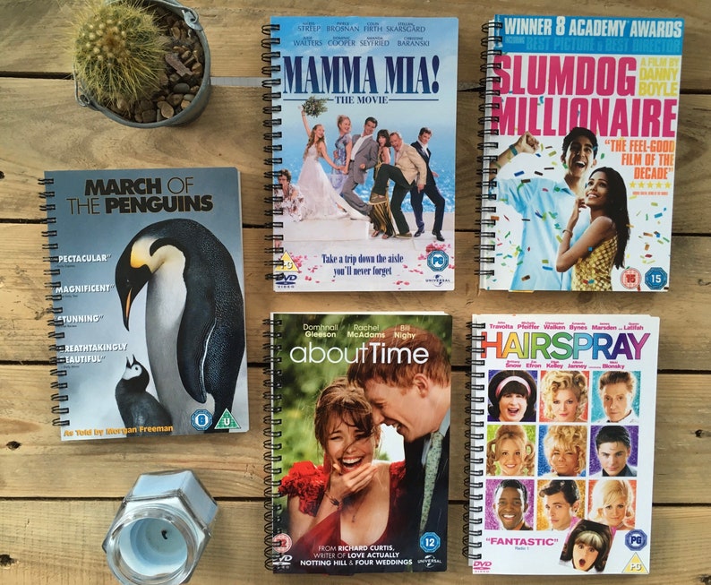 Recycled/upcycled DVD Cover Notebook Batman Star Wars - Etsy