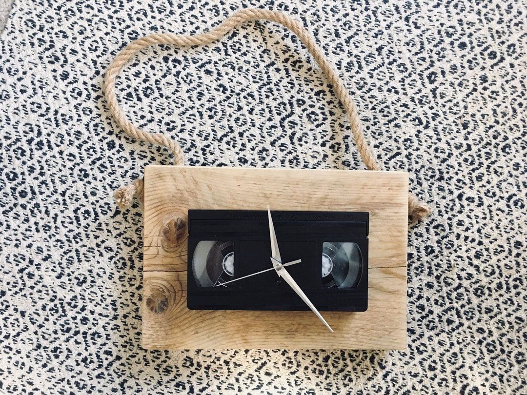 Recycled/upcycled Retro VHS Wall Clock - Etsy