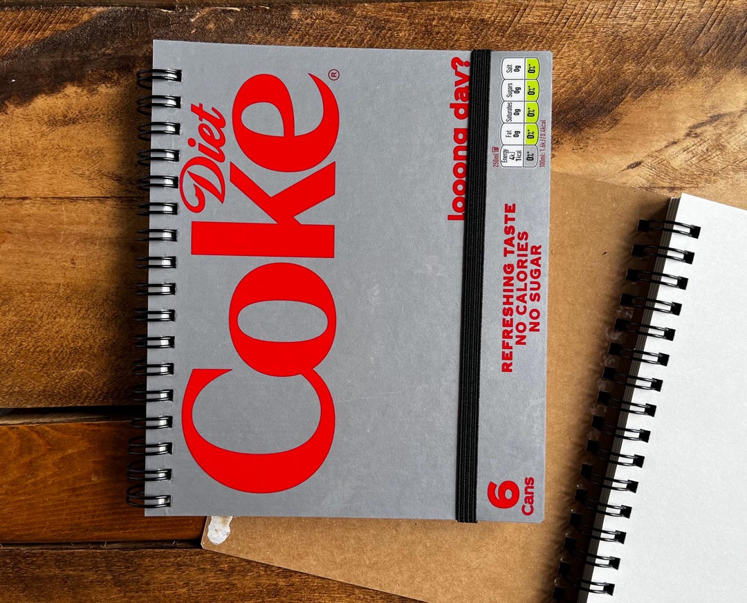 Upcycled/recycled Coca Cola Box Notebook - Diet Coke - Etsy