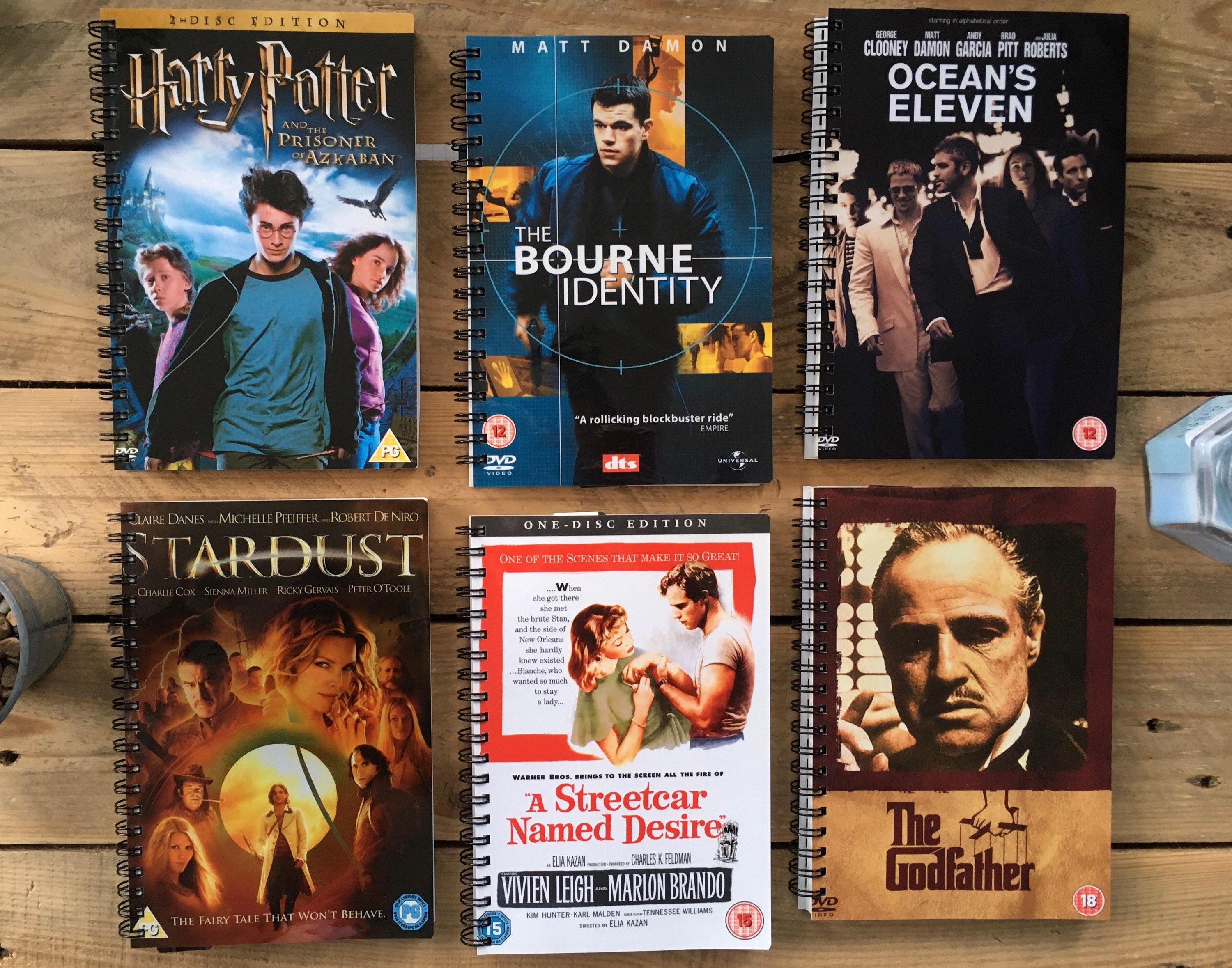 Recycled/upcycled DVD Cover Notebook Batman Star Wars - Etsy