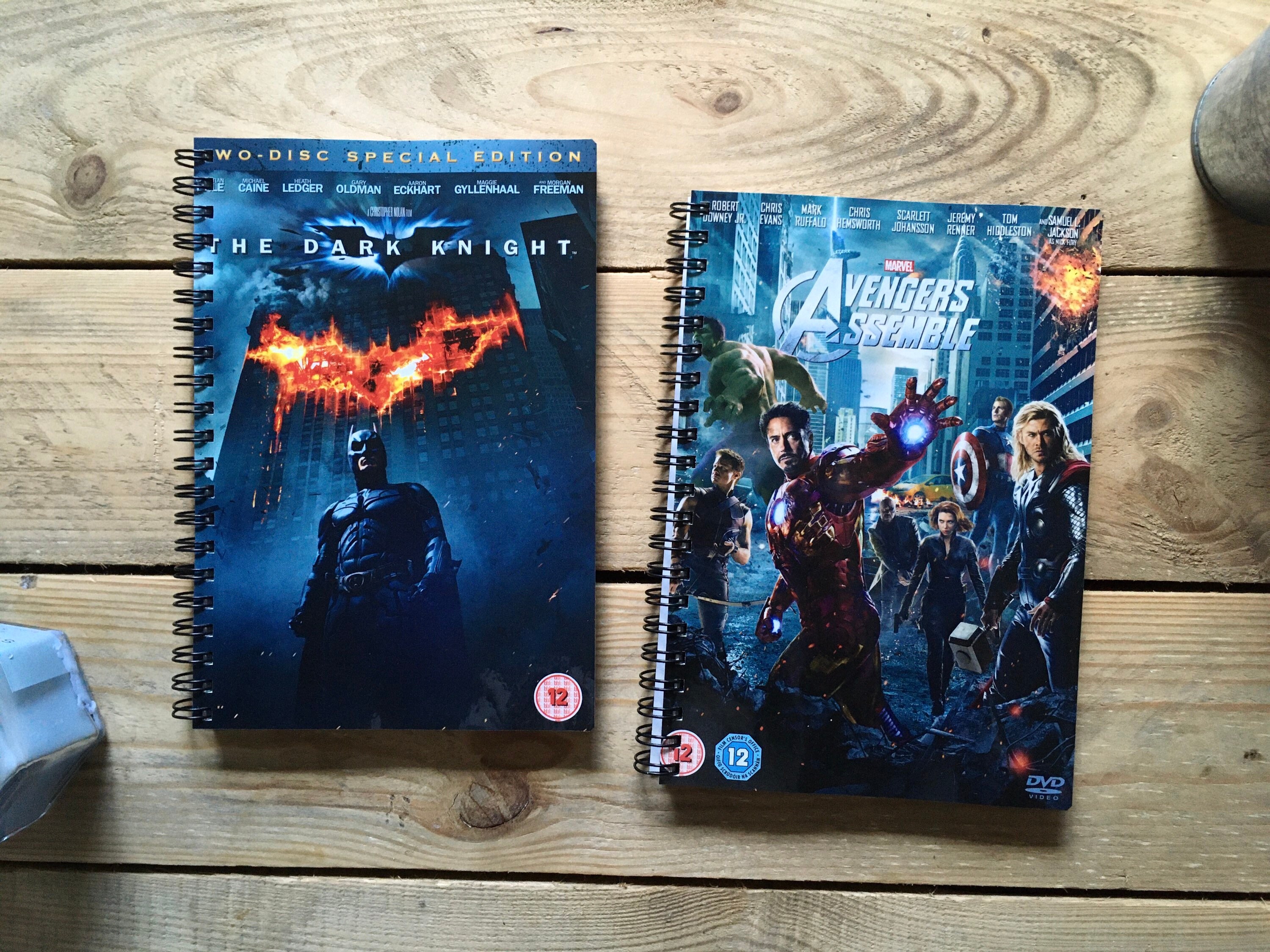 Recycled/upcycled DVD Cover Notebook Batman Star Wars - Etsy UK