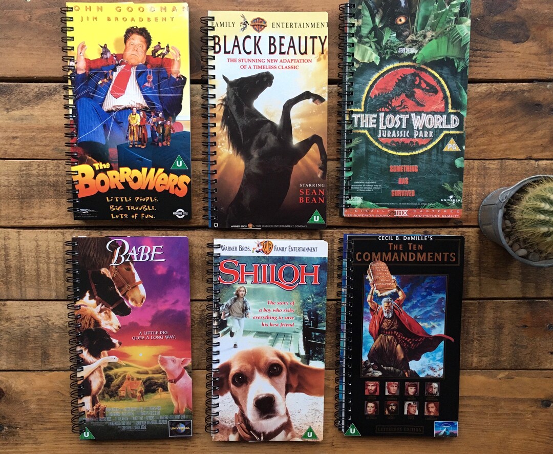 Recycled/upcycled VHS Cover Notebook - Etsy